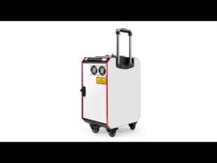 100W 200W 300W Trolley Case Portable Pulse Metal Fiber Handheld Laser Cleaning Machine