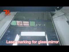 Máquina de marcação a laser de grande formato para espelho de vidro