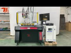 Op maat gemaakte automatische lasersweismachine met 4 assen van 1500 W voor theepot-spout