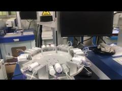 Máquina de marcação a laser UV personalizada para condensador com câmera CCD de sistema de posicionamento visual