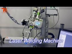custom 5 axis automatic fiber laser welding machine for stainless steel three-way pipe tee pipe