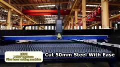 High Power 12KW 20KW 30KW 40KW 60KW  Extra-large Format Ground Rail Fiber Laser Cutting Machine for