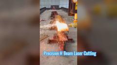 A Closer Look: H-beam three-dimensional five-axis  laser production line laser cutting machine