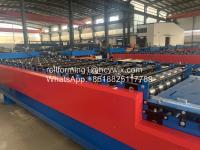 China Long Span Noiseless Double  Layer Roll Forming Machine PLC Control for sale