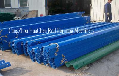 China Gear Box Drive Guardrail Roll Forming Machine PLC Control for sale