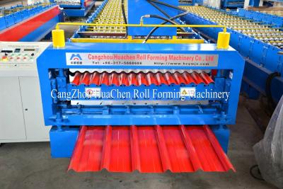 China Color Steel Plate Double Layer Roll Forming Machine 1250mm Width for sale