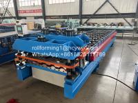 China Auto Roofing Sheet Glazed Tile Roll Forming Machine Plc Control for sale