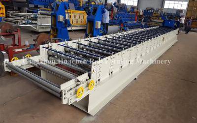 China 24 Roller Station Steel Roofing Profile Roll Forming Machine with Chain Drive for sale
