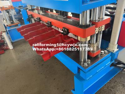 China Roof Glazed Tile Roll Forming Machine , High Speed Metal Roll Forming Equipment for sale