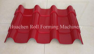 中国 機械を形作る自動金属の屋根によって艶をかけられるタイル ロール0.3 - 0.6mmの厚さ 販売のため