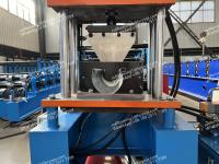 China Hydraulic Cutting Gutter Roll Forming Machine Chain Driven for sale