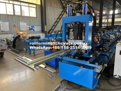 China Galvanized Steel Chain Drive Automatic CZ Purlin Roll Forming Machine 14-18 Stations 1.2-1.8mm for sale