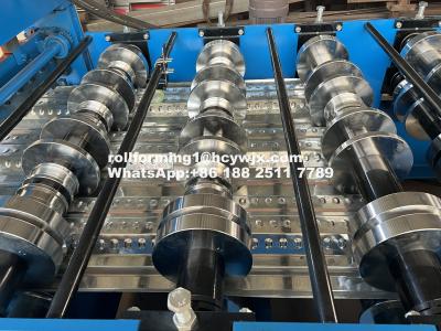 중국 PLC 제어 된 바닥 데크 롤 형성 기계 400mm H 빔 강철 프레임 1220mm 너비 판매용