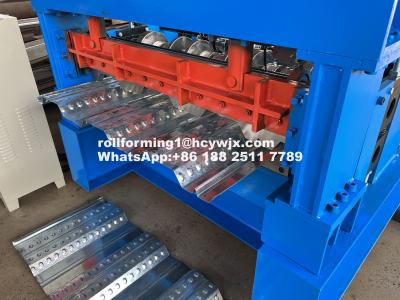 China 1220 mm de suelo de cubierta de la caja de rodillos de la máquina de formación de marco soldado con corte hidráulico control PLC en venta