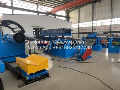 Cina GI / PPGI Materia prima linea di taglio di bobine in acciaio con taglio in vendita