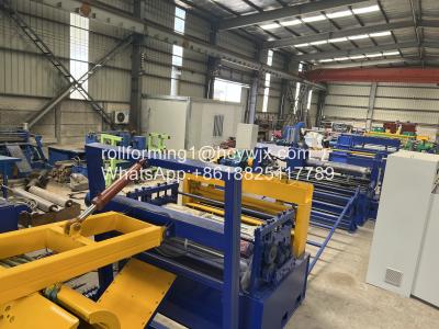 China GI / PPGI Slitting Line With Recoiler 0.12-5m/min Material Thickness for sale