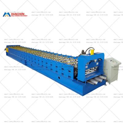 China Precise Good Quality Decking Steel Sheet Floor Deck Roll Forming Making Machine Automated for sale