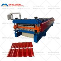 China Double Layer Galvanized Tile Roofing Sheet Making Roll Forming Machine for sale