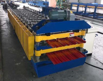 Cina Rotolo trapezoidale del pannello del tetto di 5 costole che forma sistema di taglio elettrico a macchina in vendita