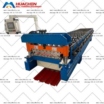 China High Rib Metal Roof Roll Forming Machine With PPGI / GI Material And 925mm Width for sale