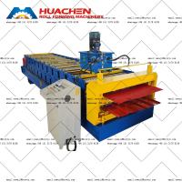 China Double Layer Roofing Sheet Roll Forming Machine For PPGI / GI Material for sale