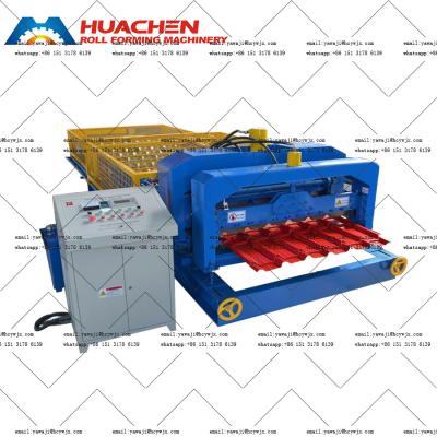 China 0.3mm Aluminiumprofiel geglazuurde plaat rollen vormmachine Te koop