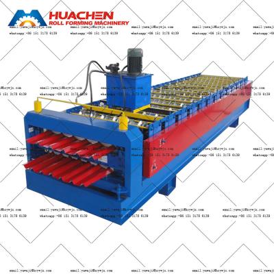 China Metal Roof Double Layer Roll Forming Machine 15m/Min for sale