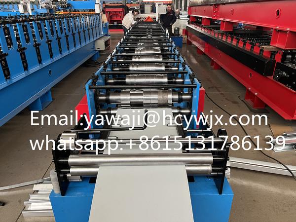 Galvanized Ridge Roofing Gutter Roof Panel Roll Forming Machine 410mm Width