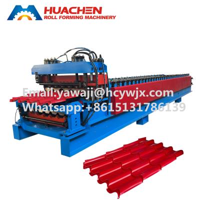 China Roof Wall Panel Double Deck Roll Forming Machine for sale