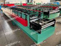 China Construction Water System Roofing Sheet Gutter Roll Forming Machine 18 Rows for sale