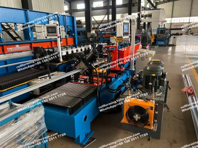 China Automatic Opening and Closing Stud and Track Roll Forming Machine with 0.8-1.8mm Thickness 0-35m/min Capacity and 21.5kw Power for sale