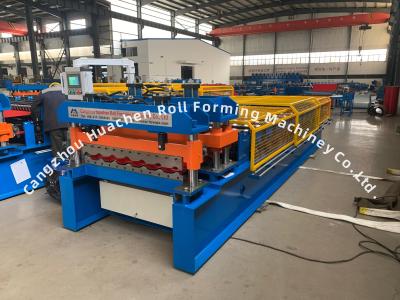 China 12 Stations Glazed Tile Roll Forming Machine for 0.3-0.6mm Thickness Steel Sheets with Chain Drive for sale