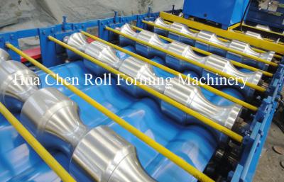China Doppelschicht walzen die Formung der Ausrüstung für Farbstahlplatte, hydraulisches Kontrollsystem kalt zu verkaufen