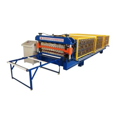 China Rolo da plataforma do dobro do painel do telhado de IBR que forma a máquina TR18 TR26 à venda