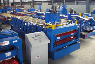 Cina Rotolo d'acciaio galvanizzato automatico di doppio strato che forma macchina con 380V 50Hz in vendita