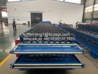 China 45# Steel Watertight Double Layer Roll Forming Machine for sale