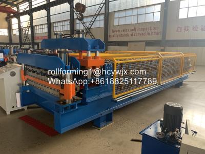 China Steel Sheet Roof PLC 0.6mm Panel Roll Forming Machine for sale