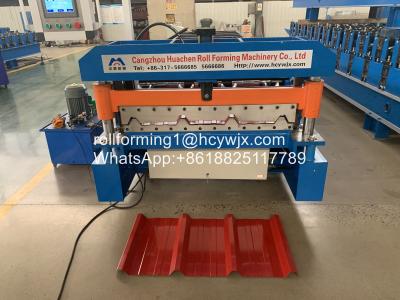 China Cold 8kw 8M Roofing Sheet Roll Forming Machine for sale