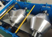 China 380V Industrial Ridge Cap Roll Form Equipment PLC Control Cutting Method for sale