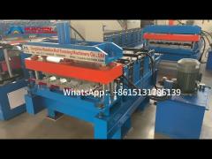 Floor deck making machine line