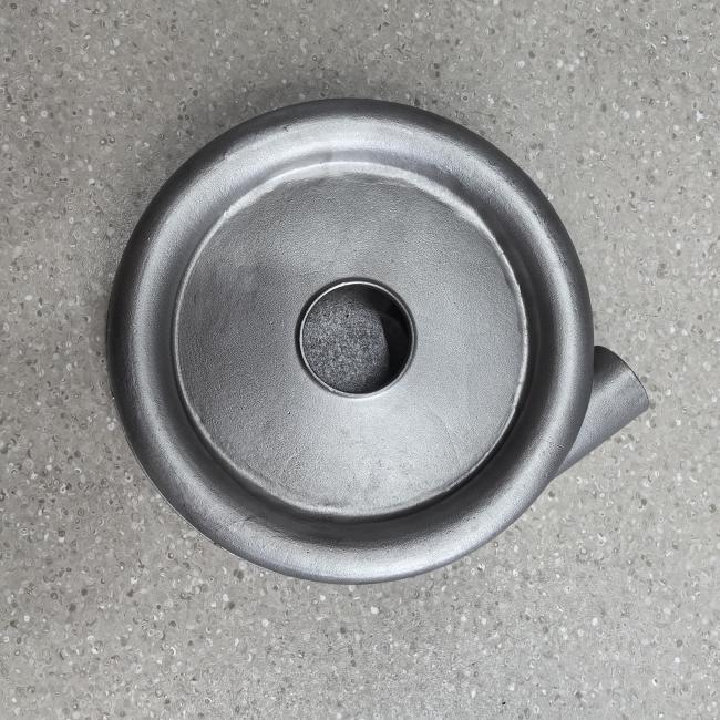 Finished pump housing casting with polished surface