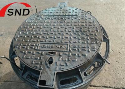 China Ronde zware ductiele ijzeren deksel met anti-diefstal D400 deksel en frame for sale