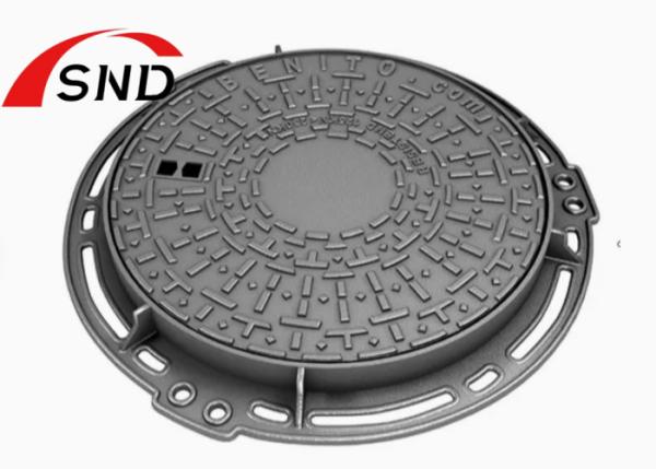 Quality Anti Displacement Ductile Iron D400 Manhole Cover For Urban Main Roads for sale