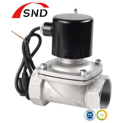 China Elektrische watervloeistof-solenoïde klep van roestvrij staal for sale
