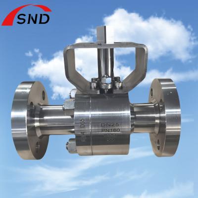 Cina DN25 PN160 304 Valvole a sfera in acciaio bassa temperatura D55 in vendita