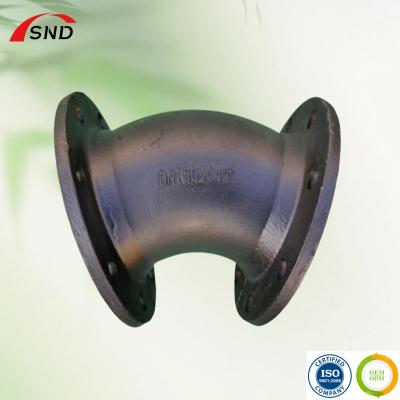 China DI Flange Elbows Used In Water Supply Drainage Industrial Fluid Transportation for sale