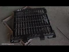 EN 124 Standaard gietijzeren roostergrendel zware drainagegrendel voor weghoeken met frame