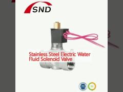 Elektrische watervloeistof-solenoïde klep van roestvrij staal