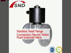 Elektrische watervloeistof-solenoïde klep van roestvrijstalen flensverbinding