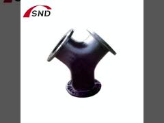 Cast iron flange Y-type tee pipe fittings